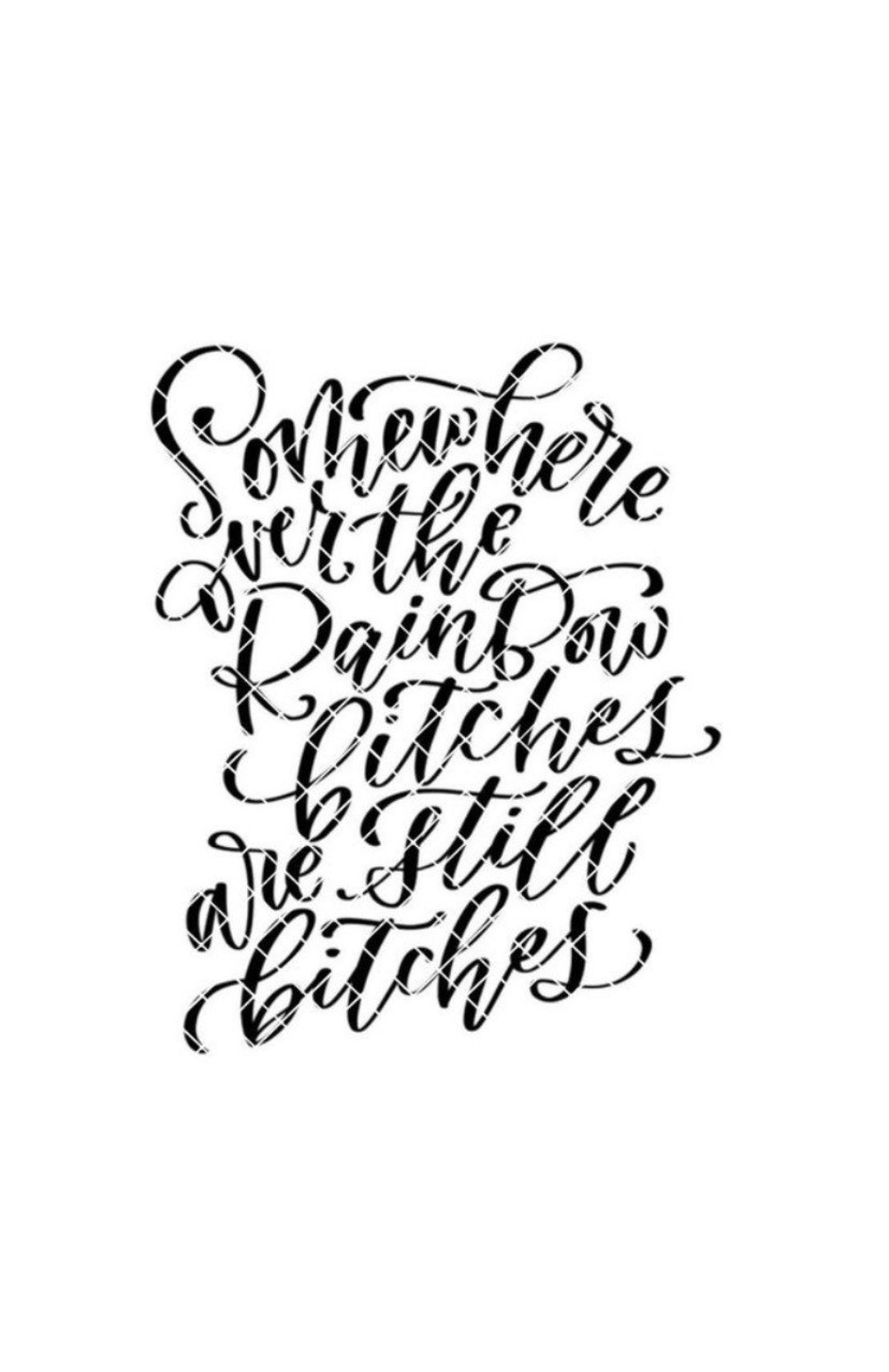 Somewhere Over the Rainbow Svg Cut File - Etsy