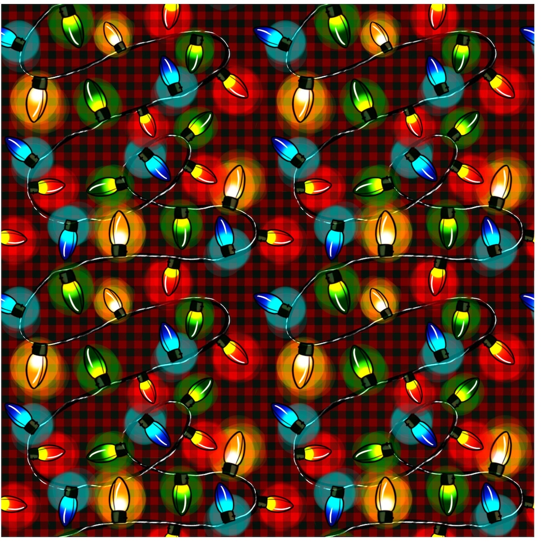 Christmas Lights Patterned Vinyl - Etsy