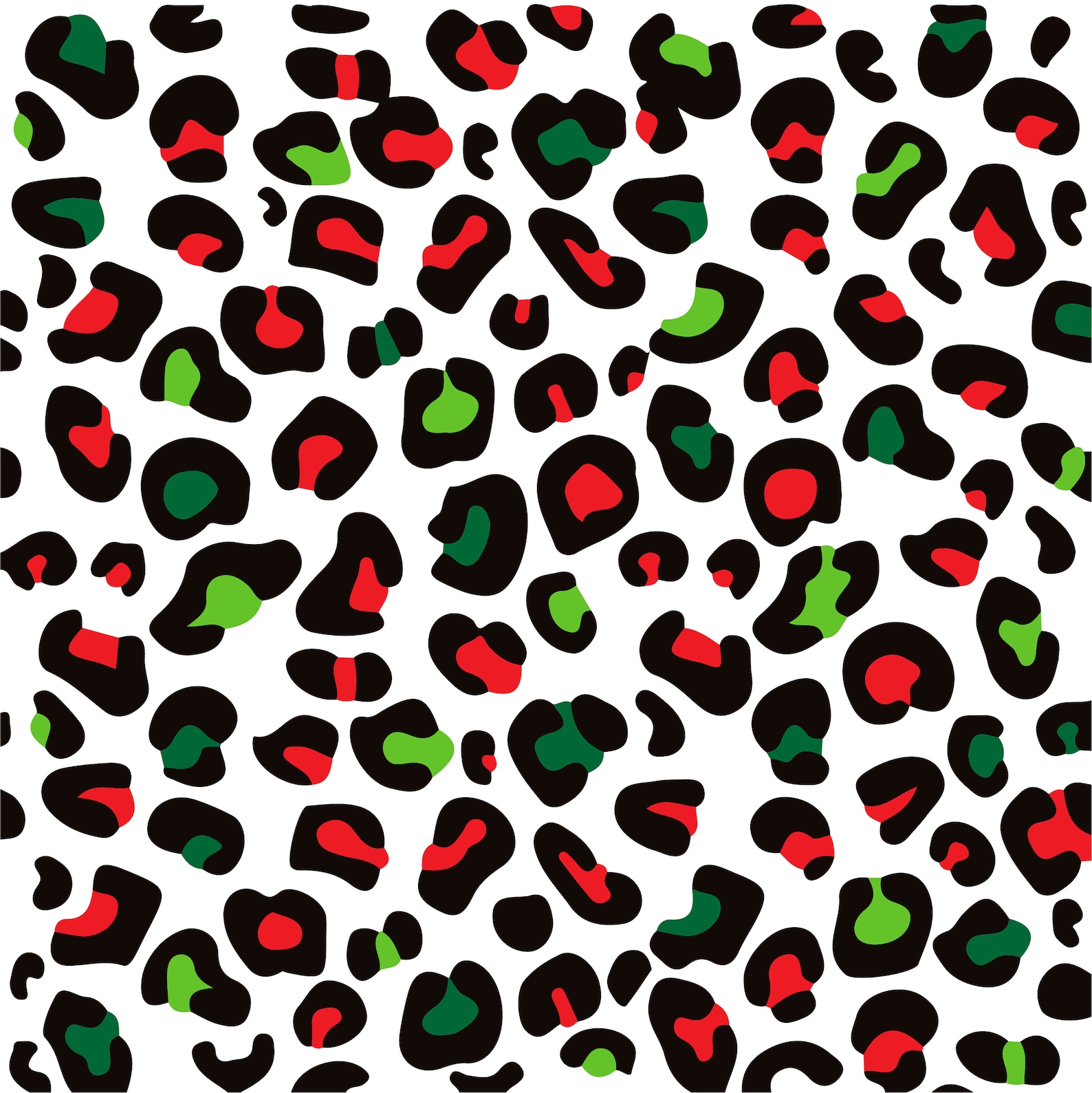 Red and Green Leopard Patterned Vinyl - Etsy