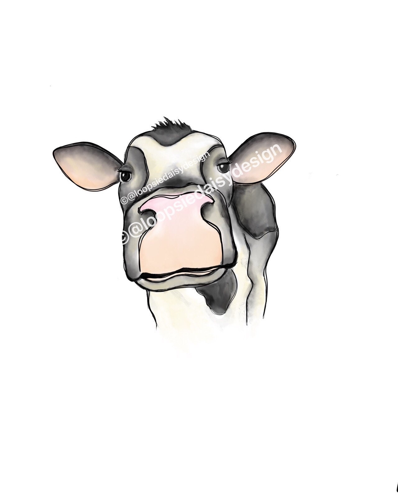 Digital Download Cow Image - Etsy