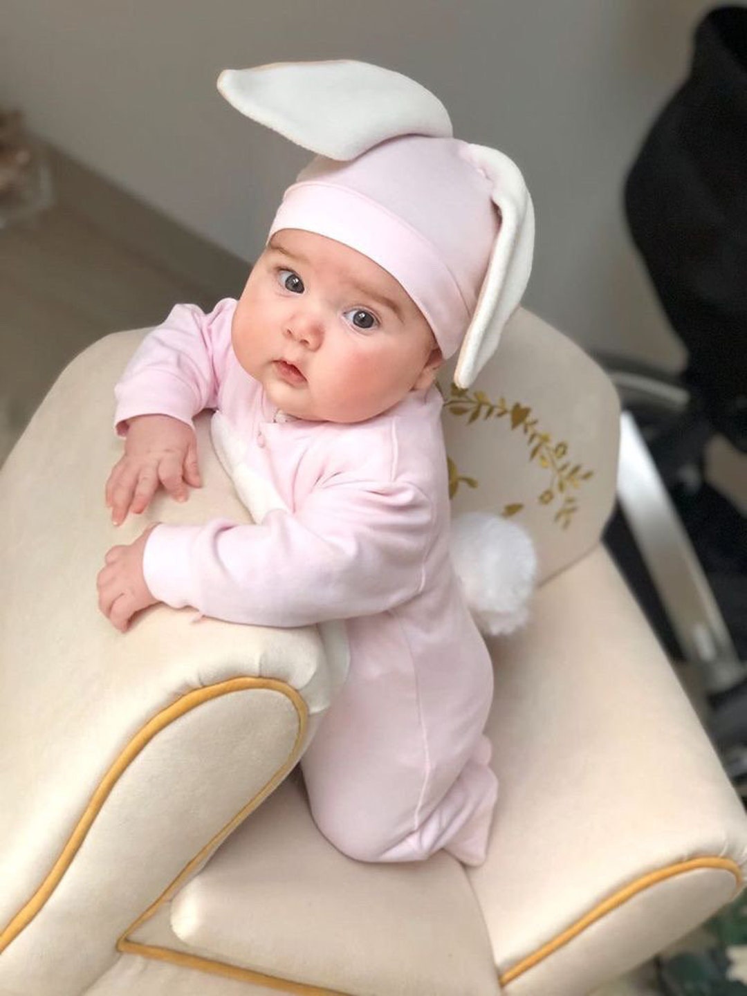 Baby Bunny Girl Romper, Newborn Baby Outfit, Easter Bunny Baby Bunny ...