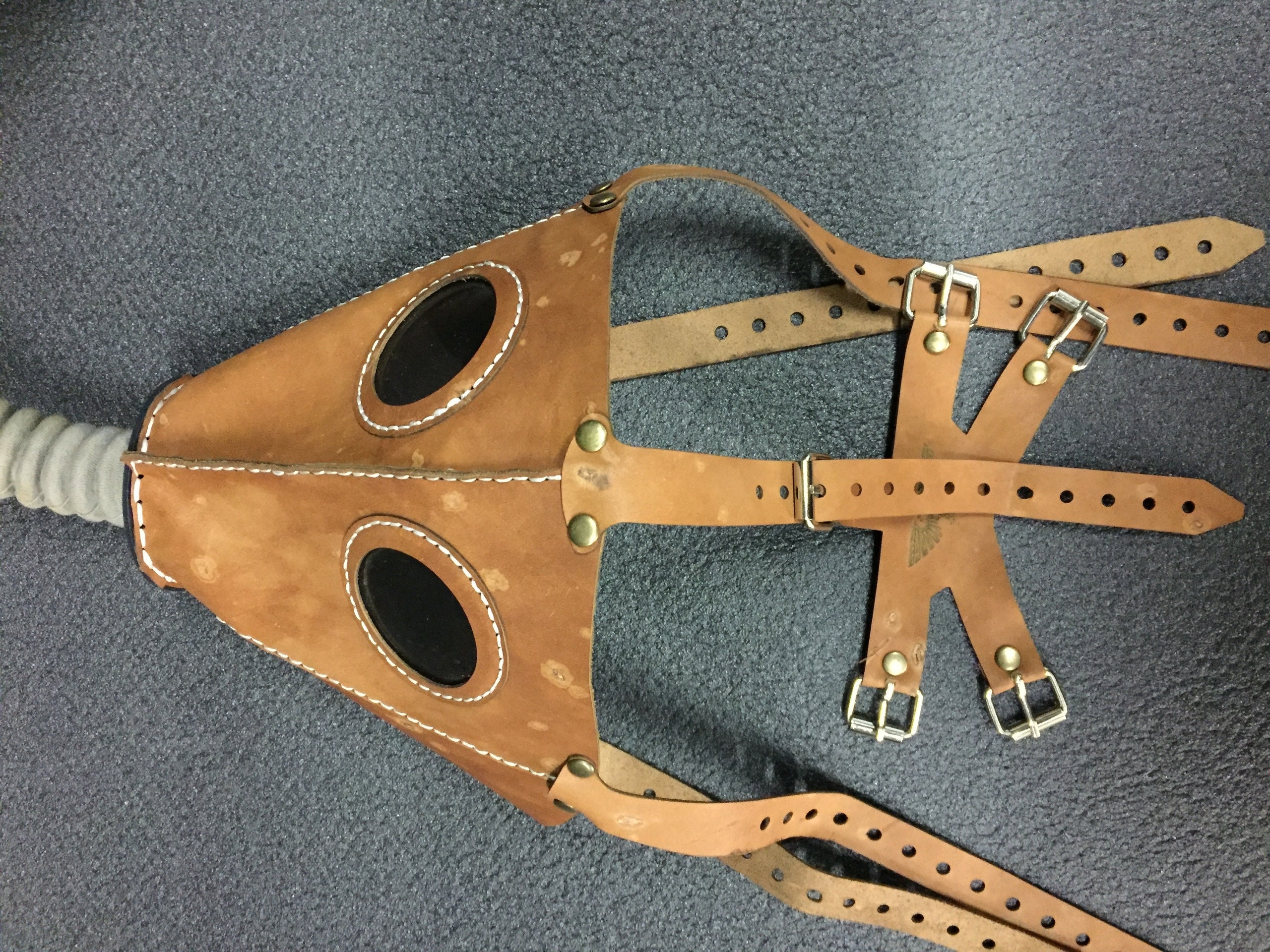 A Death Korps of Krieg Leather gas mask. Warhammer 40000 | Etsy