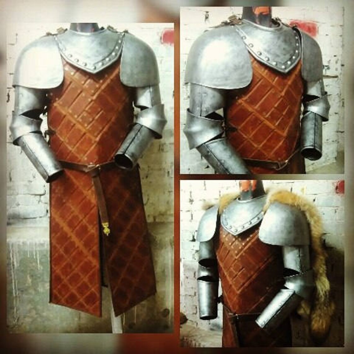 Robb Stark's Armor: Arms protection and Gorget only | Etsy