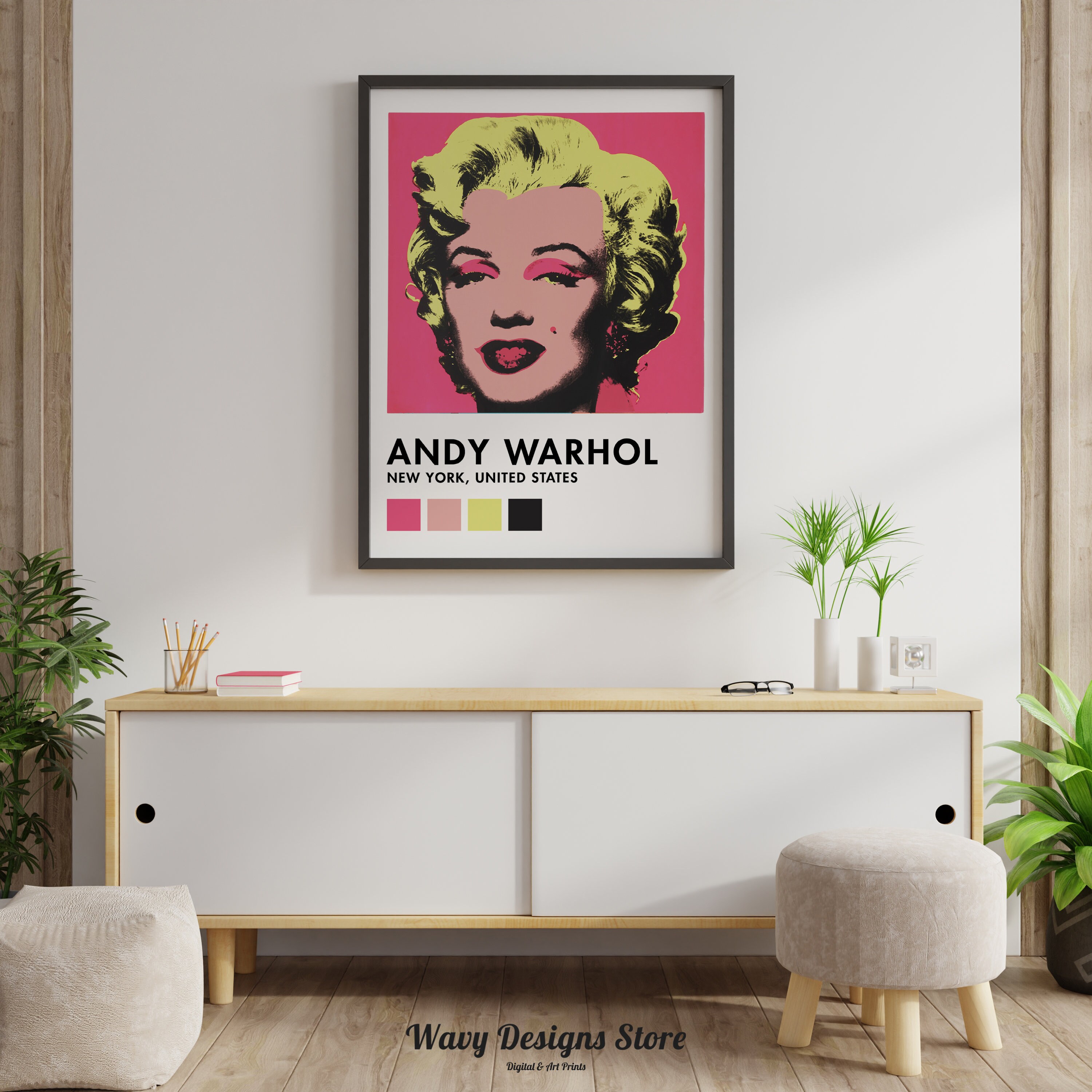 Andy Warhol Poster Color Swatch Poster Modern Art Poster - Etsy