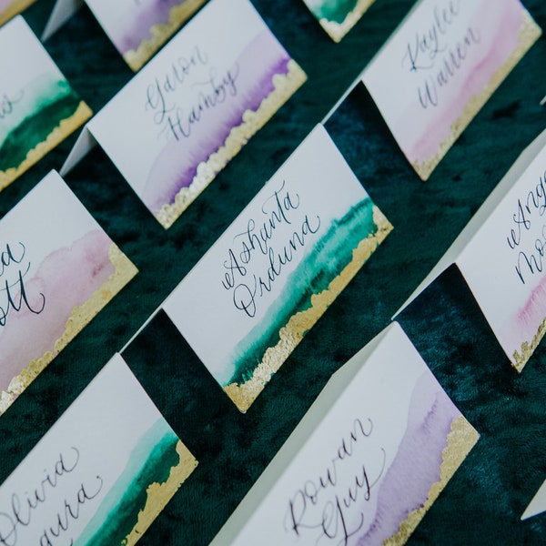 Watercolor Placecards - Etsy