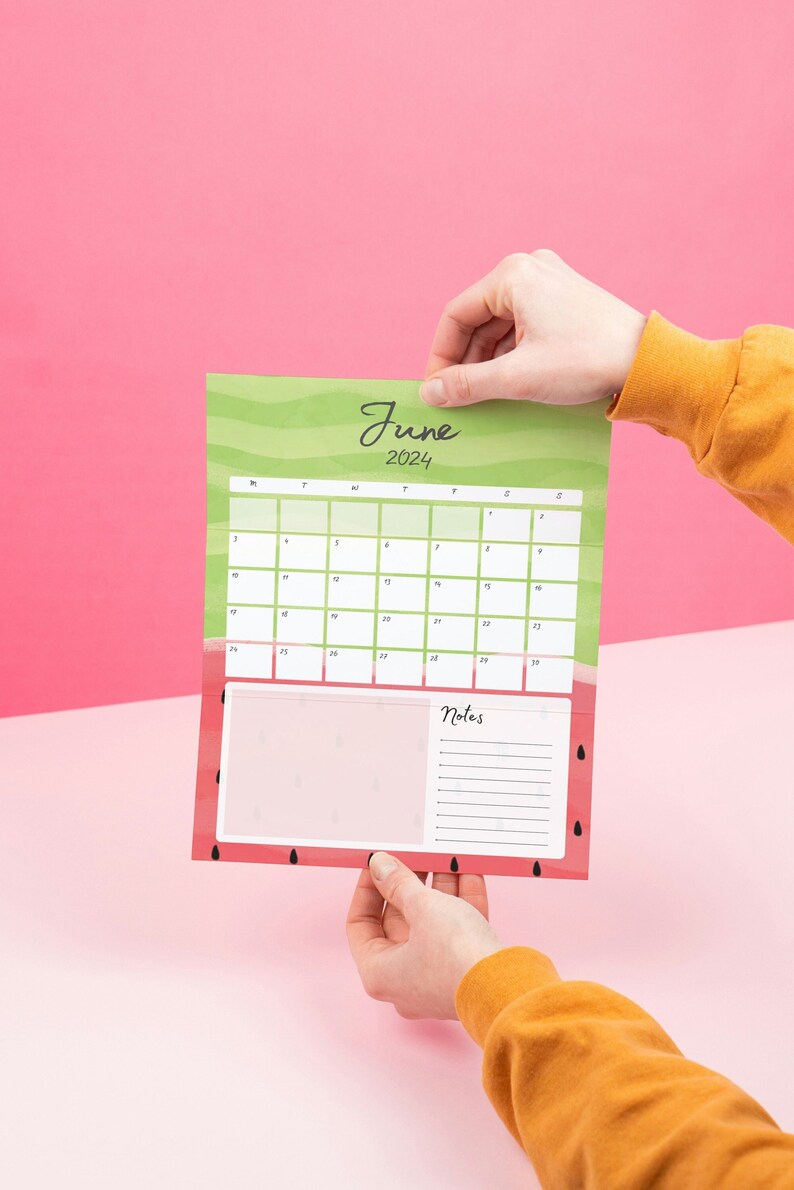 Fun Summer Calendar Printable + Mystery Card • It’s Summer • Easy to ...