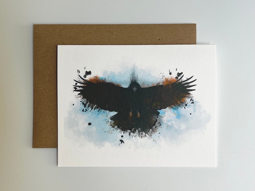 Crow Life Card • Transformation Card • Going Through Change • Support ...