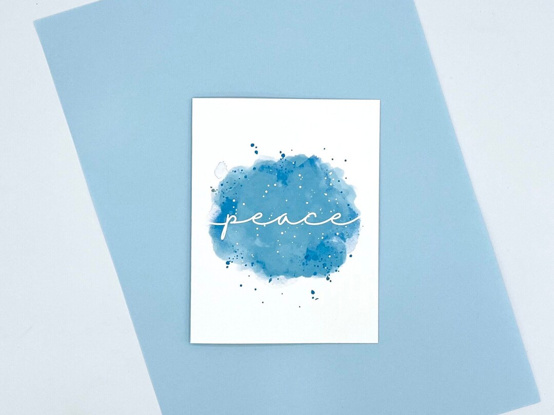 Peace Greeting Card • Love and Kindness Watercolor Print • All ...
