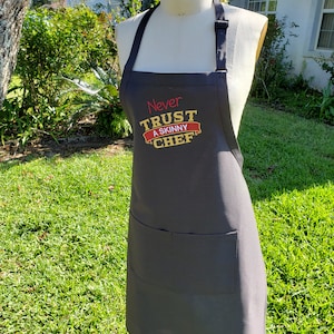 Black Big and Tall Apron / Men's Apron / Quality Apron / Father's Day ...