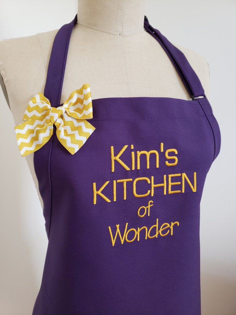 Personalized Embroidered Apron Customizable Apron - Etsy