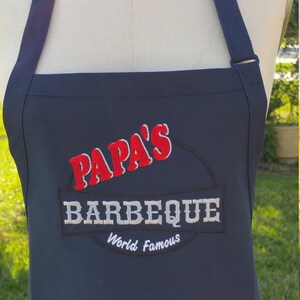 Papa's Barbeque Personalized Apron / Men's Apron/ Quality Aprons ...