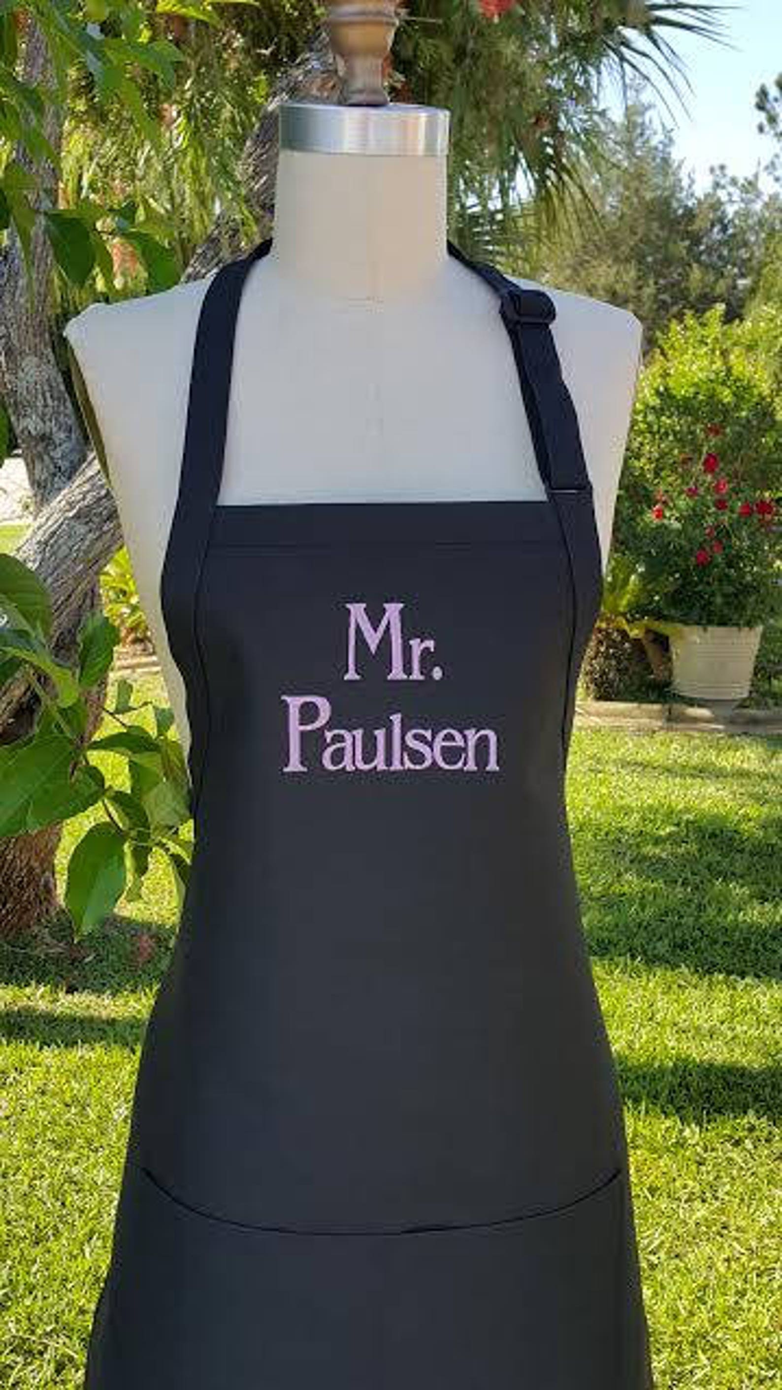 Couple Personalized Aprons / Mr.and Mrs. Aprons / Wedding Gift Aprons ...