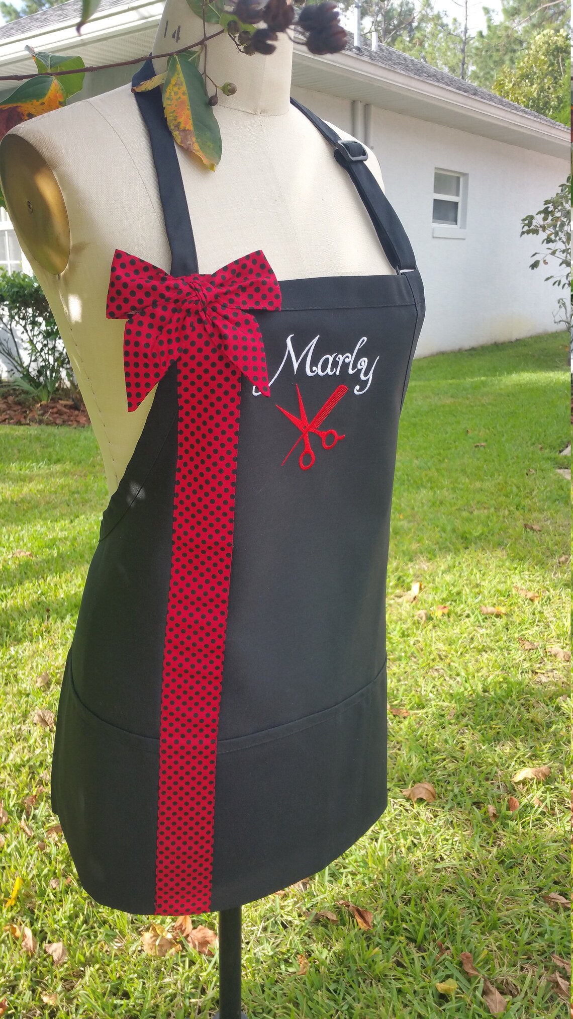Hair Stylist Apron, Gift for Hairdresser, Beauty Salon, XL Personalized ...