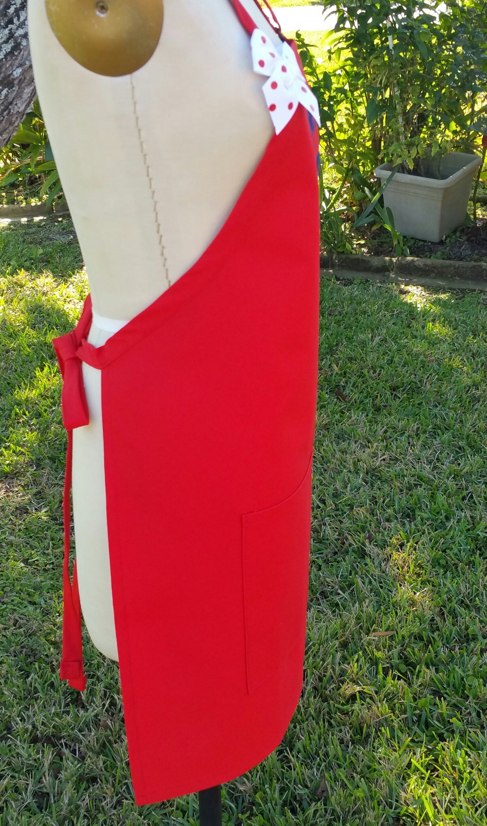 Couples Set Personalized Aprons / Red and Black Aprons / Albert ...