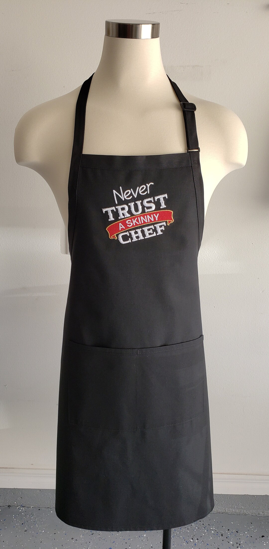 Black Big and Tall Apron / Men's Apron / Quality Apron / Father's Day ...