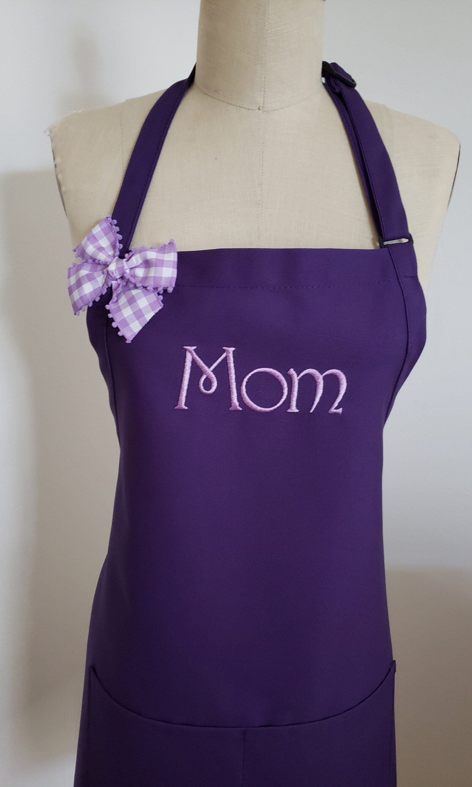 Personalized Mother/Mom Apron Embroidery / Elegant apron / | Etsy