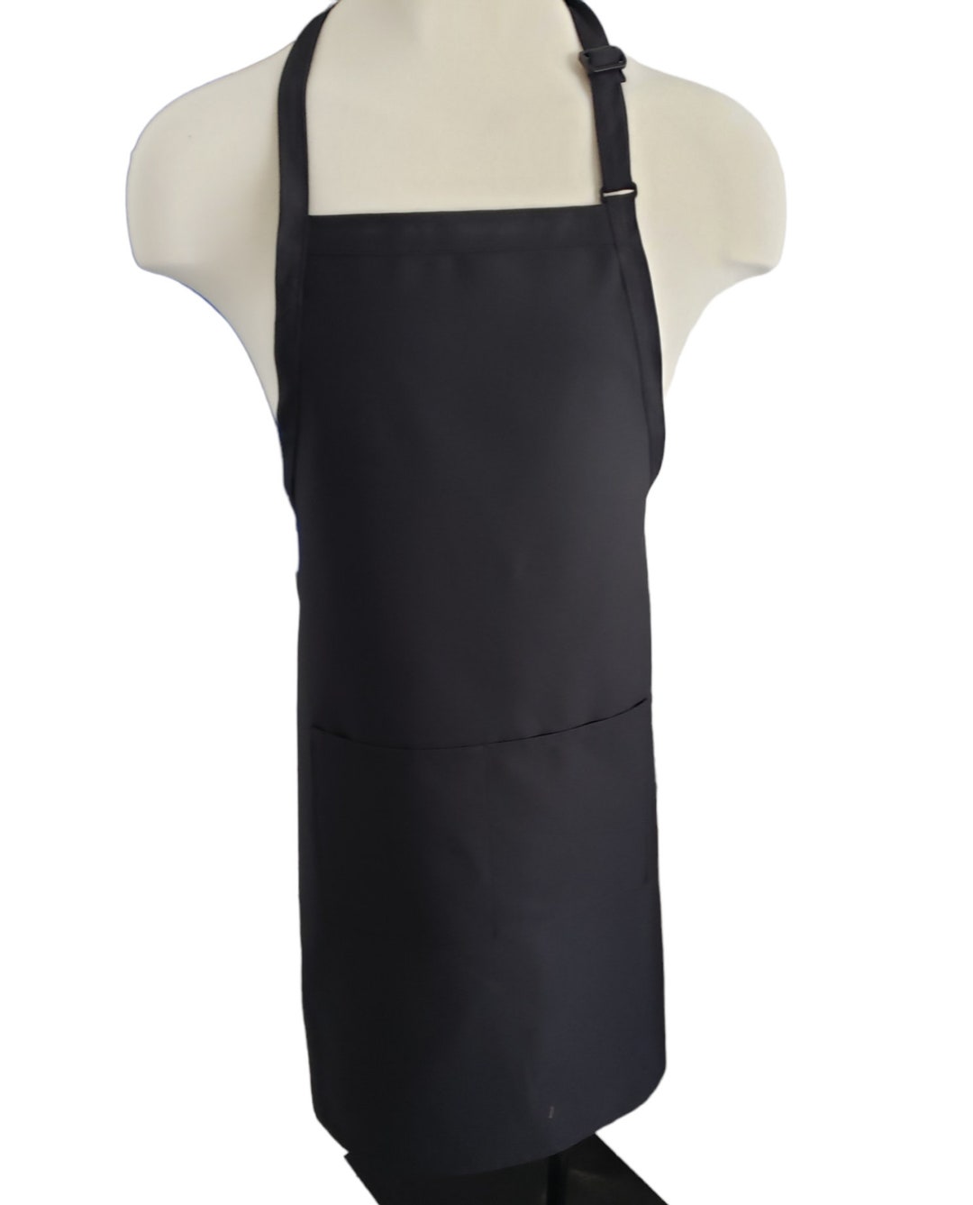Plus Size Black Plain Apron / Solid Back Apron/ Men's Apron/ Unisex ...