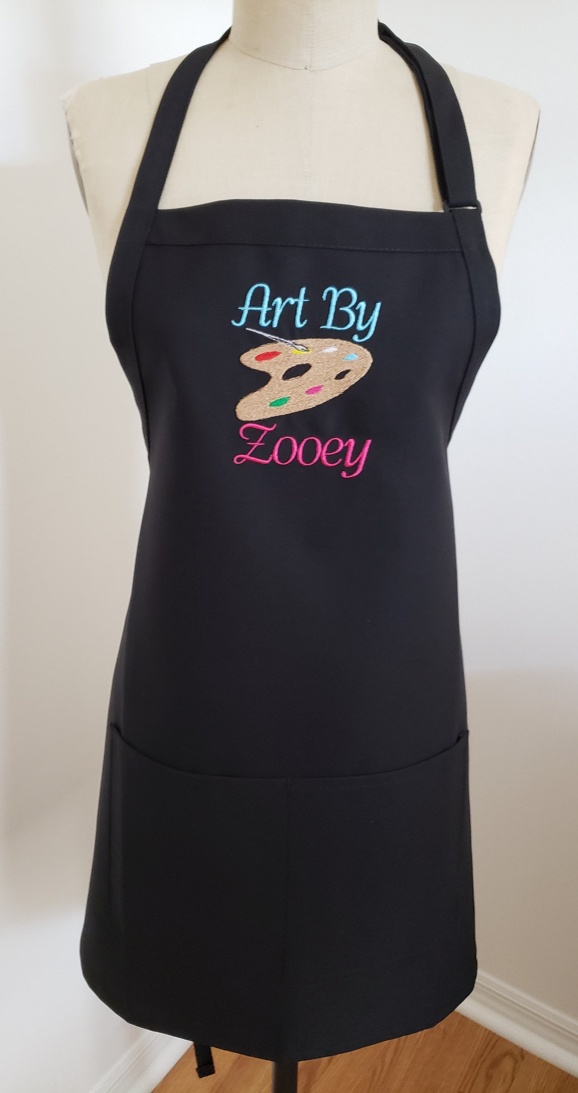 Art Lover Customizable Apron / Pocket Apron / Embroidered Apron ...