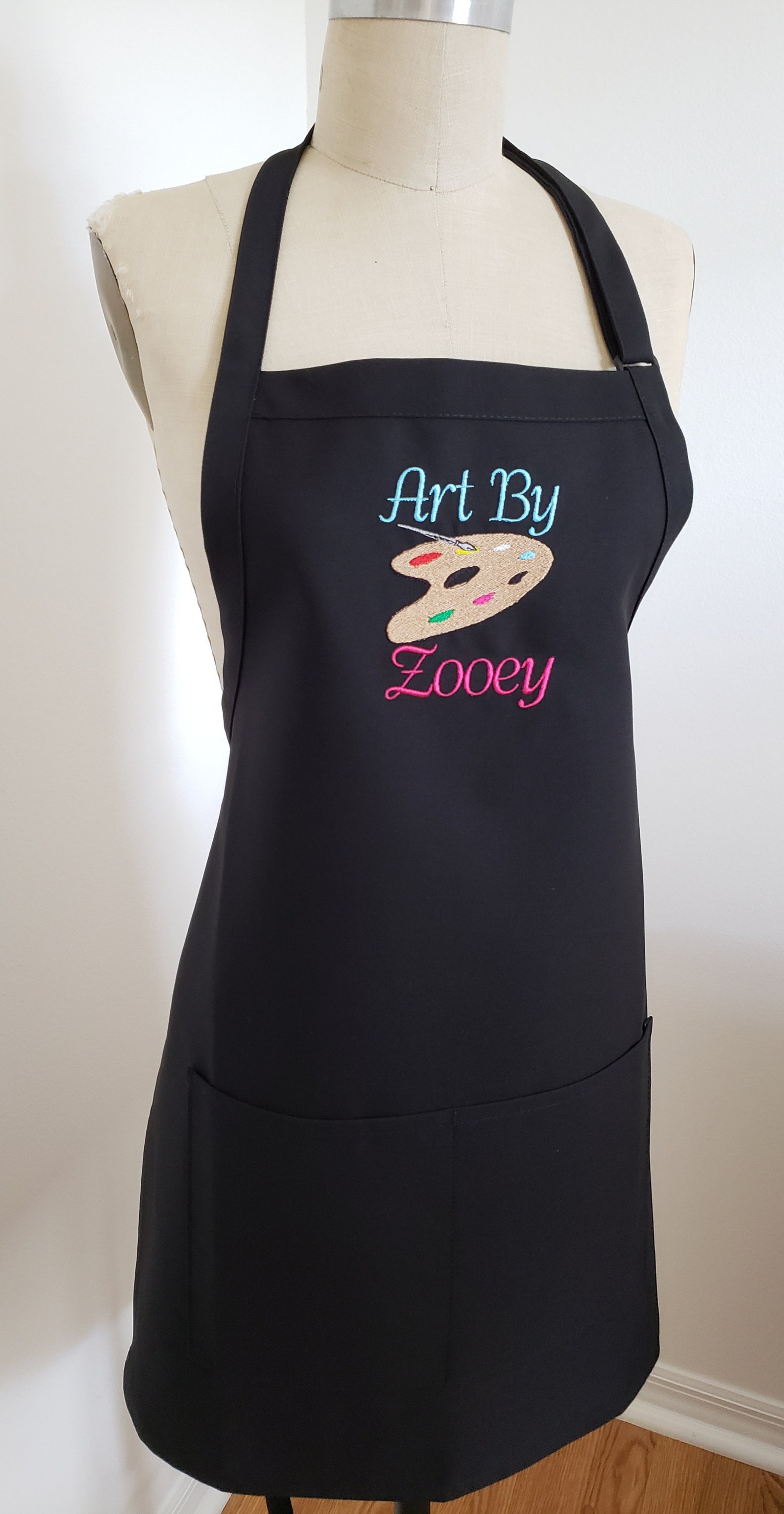 Art Lover Customizable Apron / Pocket Apron / Embroidered Apron ...
