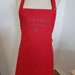 Personalized Maroon Apron / Maroon Apron Embroidery With Charcoal ...