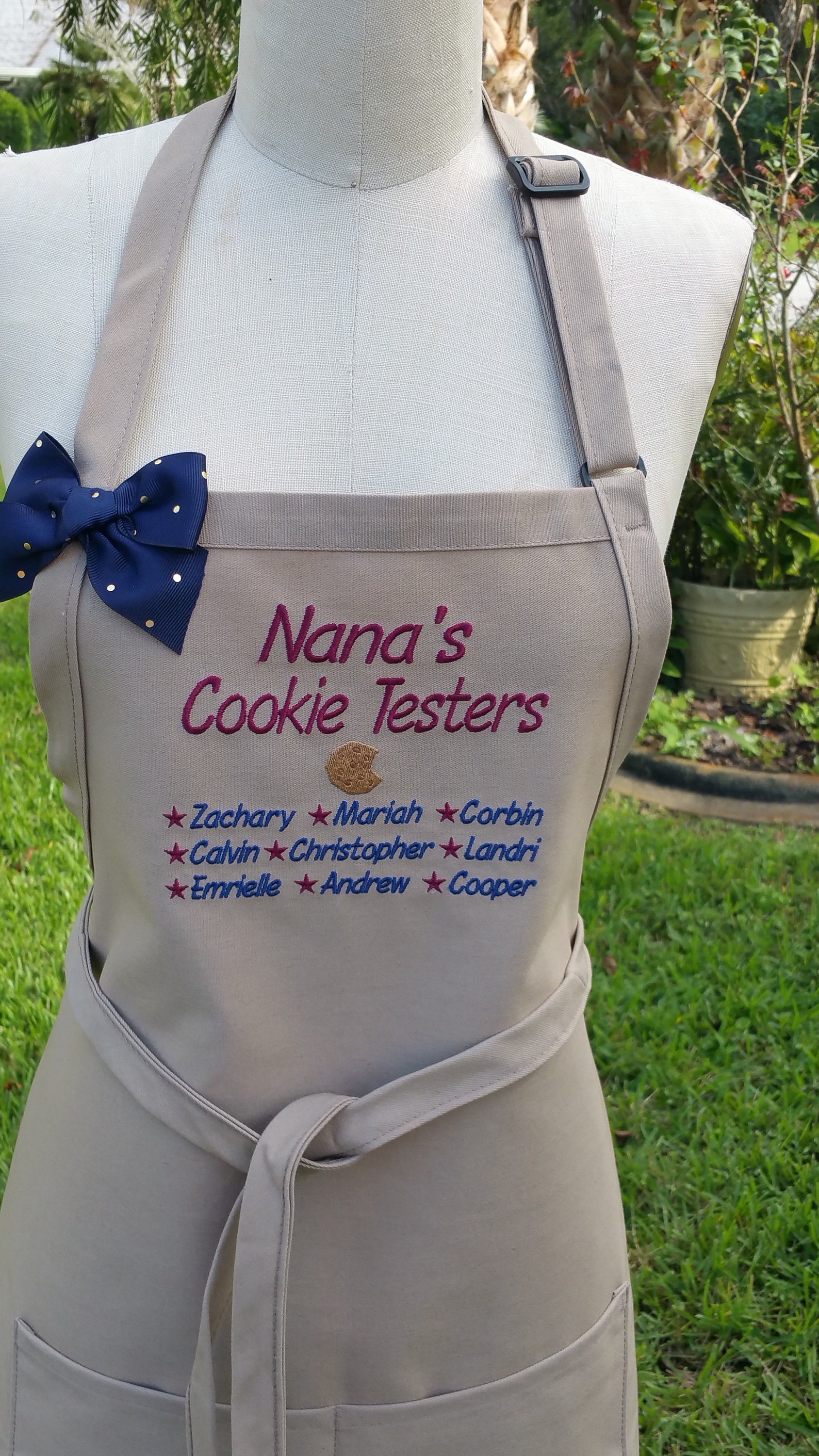 Nana's Cookie Testers Personalized Apron/nana's Helpers Apron ...