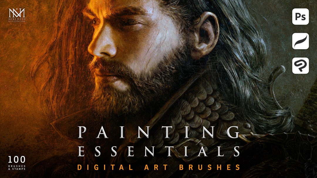 Painting Essentials Digital Art Brushes Photoshop/Procreate/Clip Studio Paint - Etsy Portugal