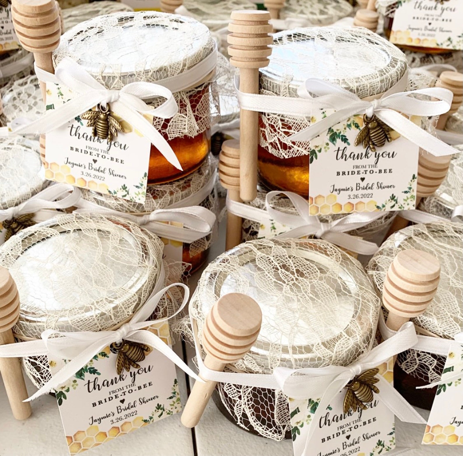 12 Honey Jar Favors 4 Oz. Wedding Favors Party Favors - Etsy