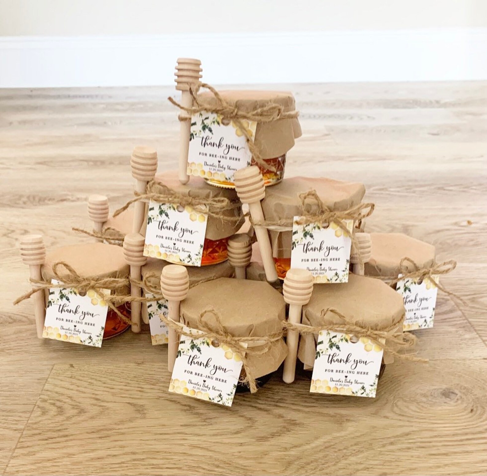 12 Honey Jar Favors 4 Oz. - Wedding Favors - Party Favors - Etsy