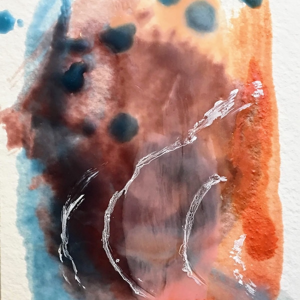 Whatever Encaustic Painting - Etsy