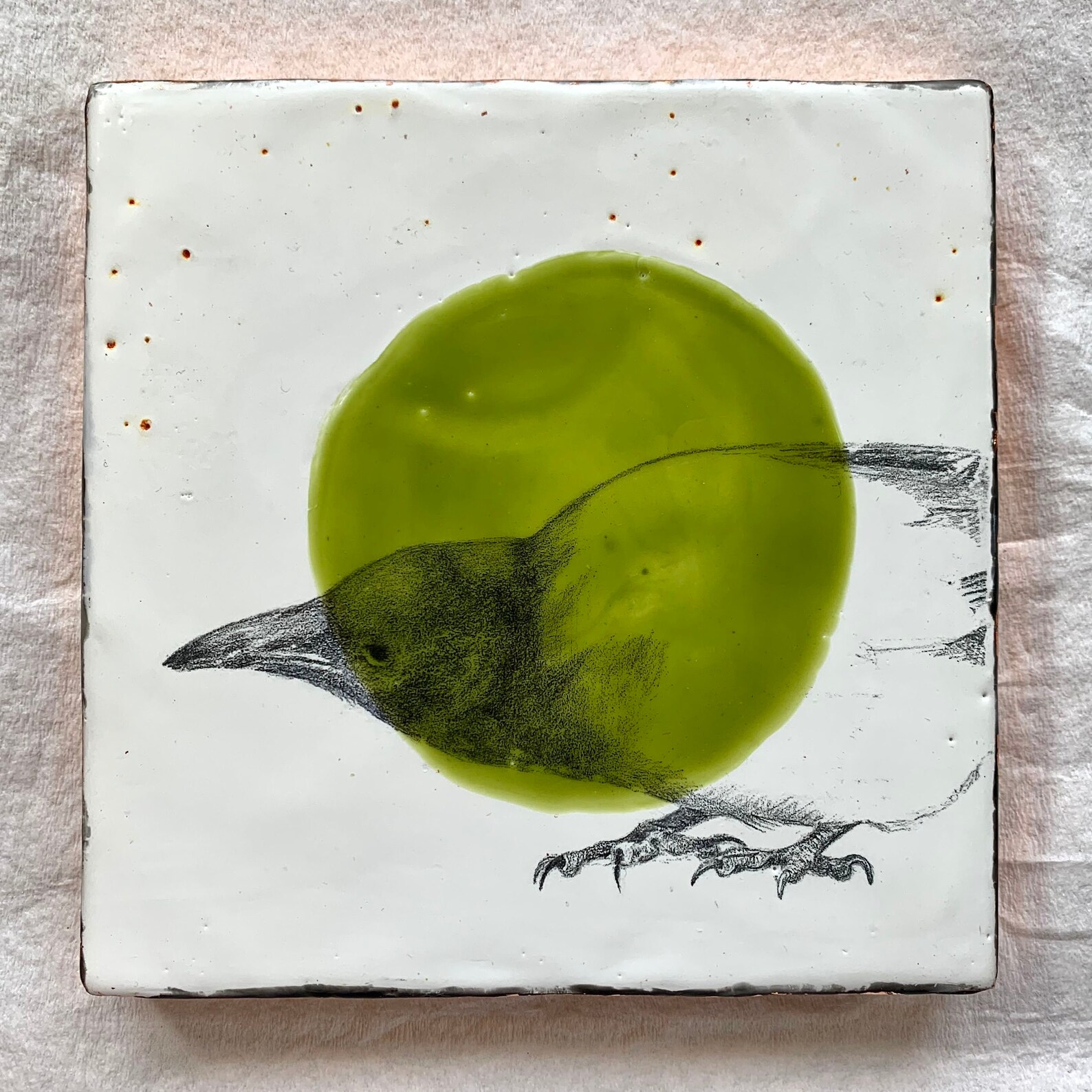 Custom Encaustic Paintings Featuring Image Transfers of My Drawings - Etsy