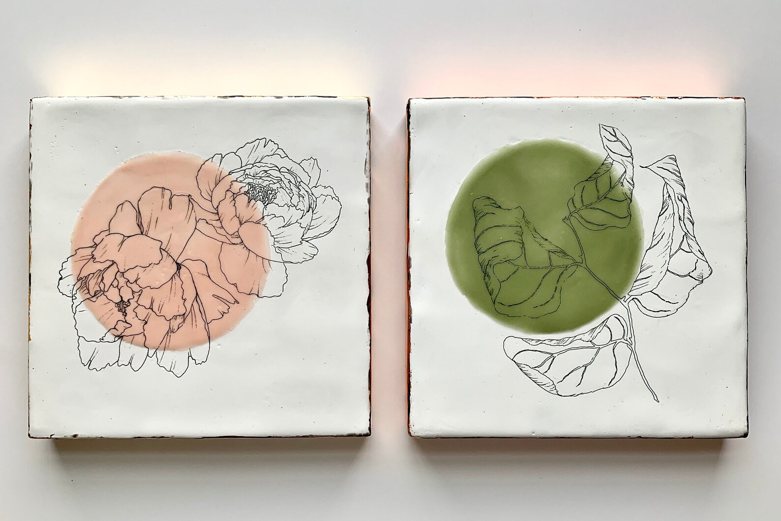 Custom Encaustic Paintings Featuring Image Transfers of My Drawings - Etsy