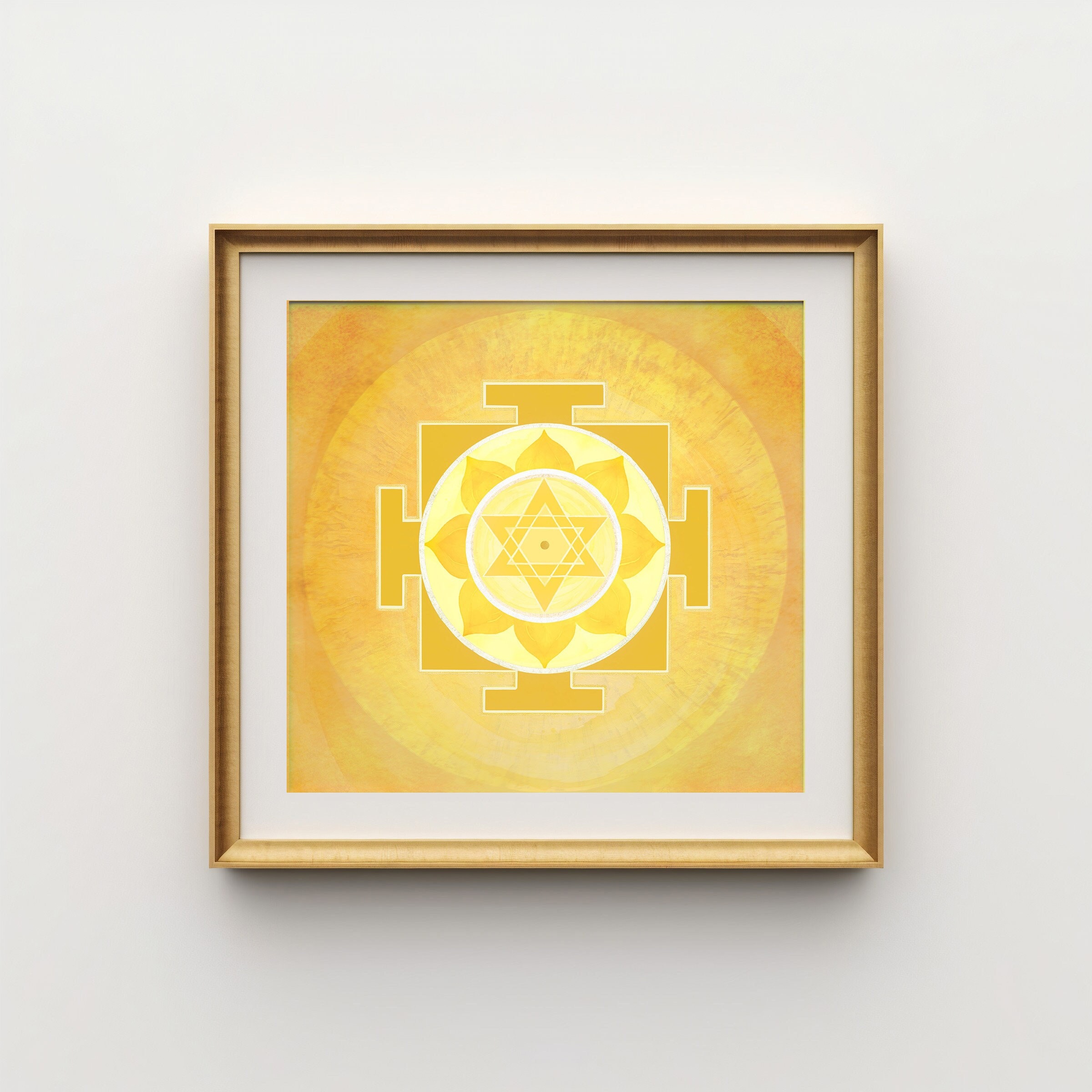 Jupiter Yantra Framed Art: Sacred Geometry, Yoga Art, Spiritual Gift ...