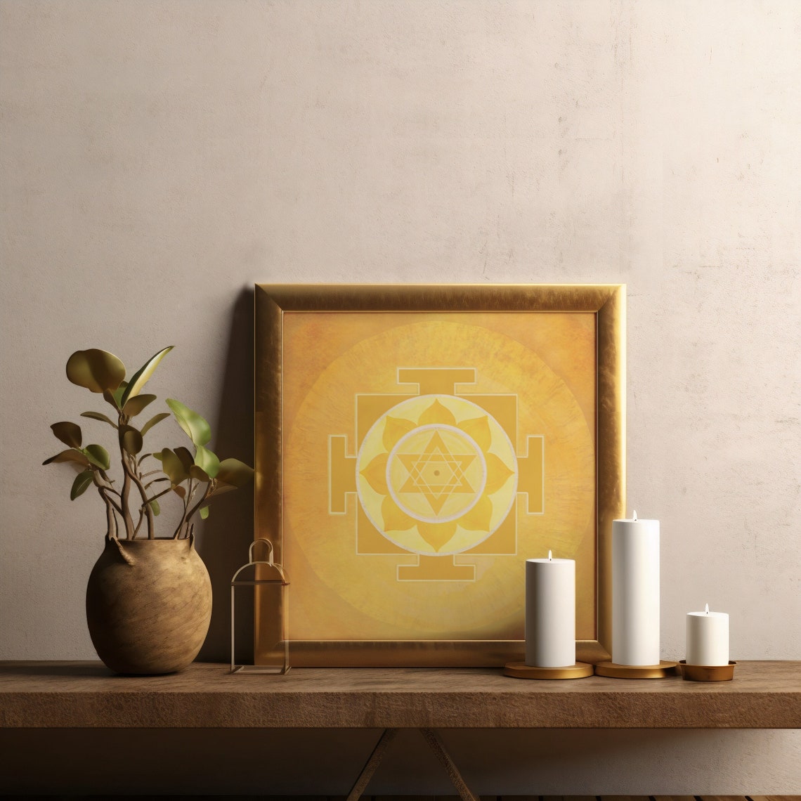 Jupiter Yantra Framed Art: Sacred Geometry, Yoga Art, Spiritual Gift ...