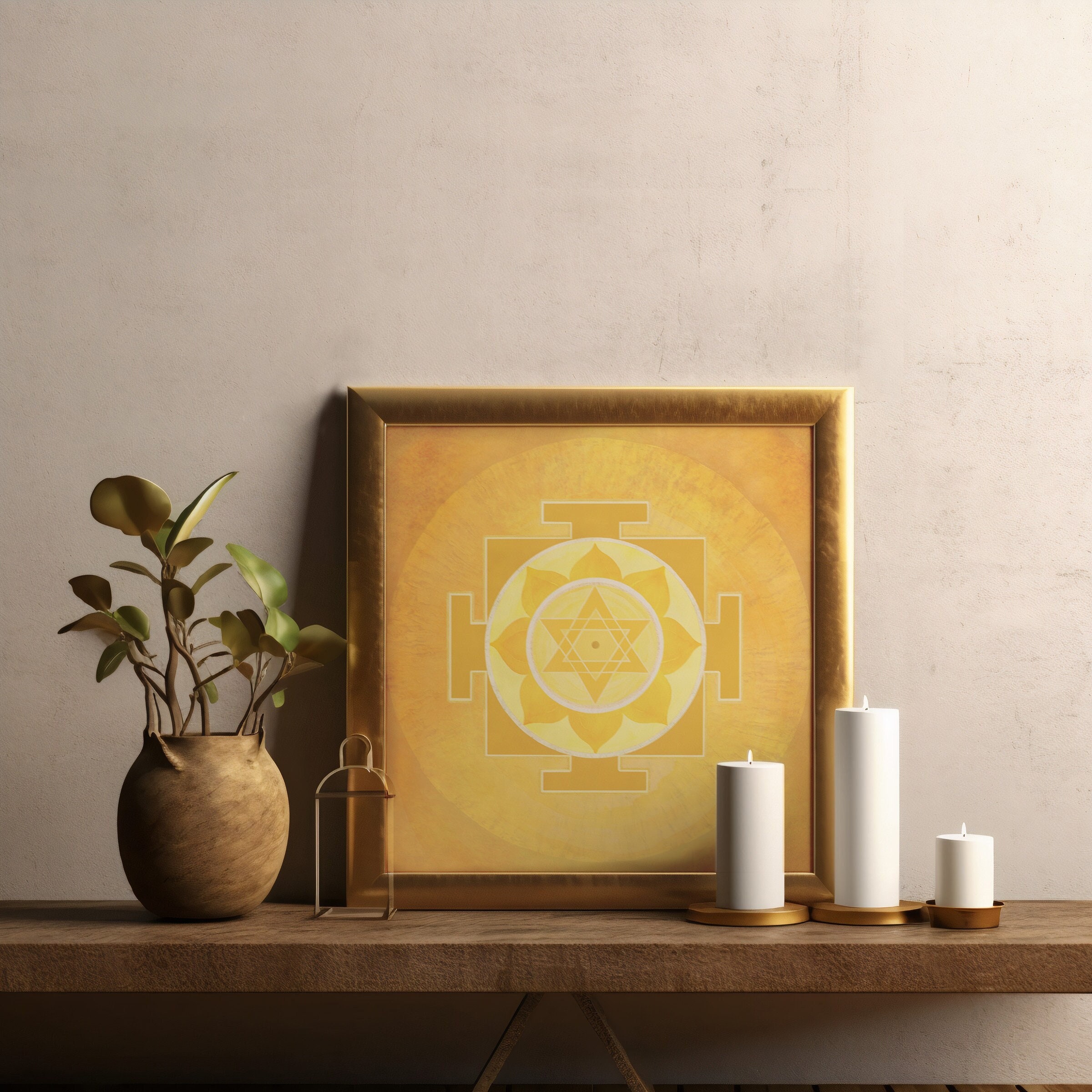 Jupiter Yantra Framed Art: Sacred Geometry, Yoga Art, Spiritual Gift ...