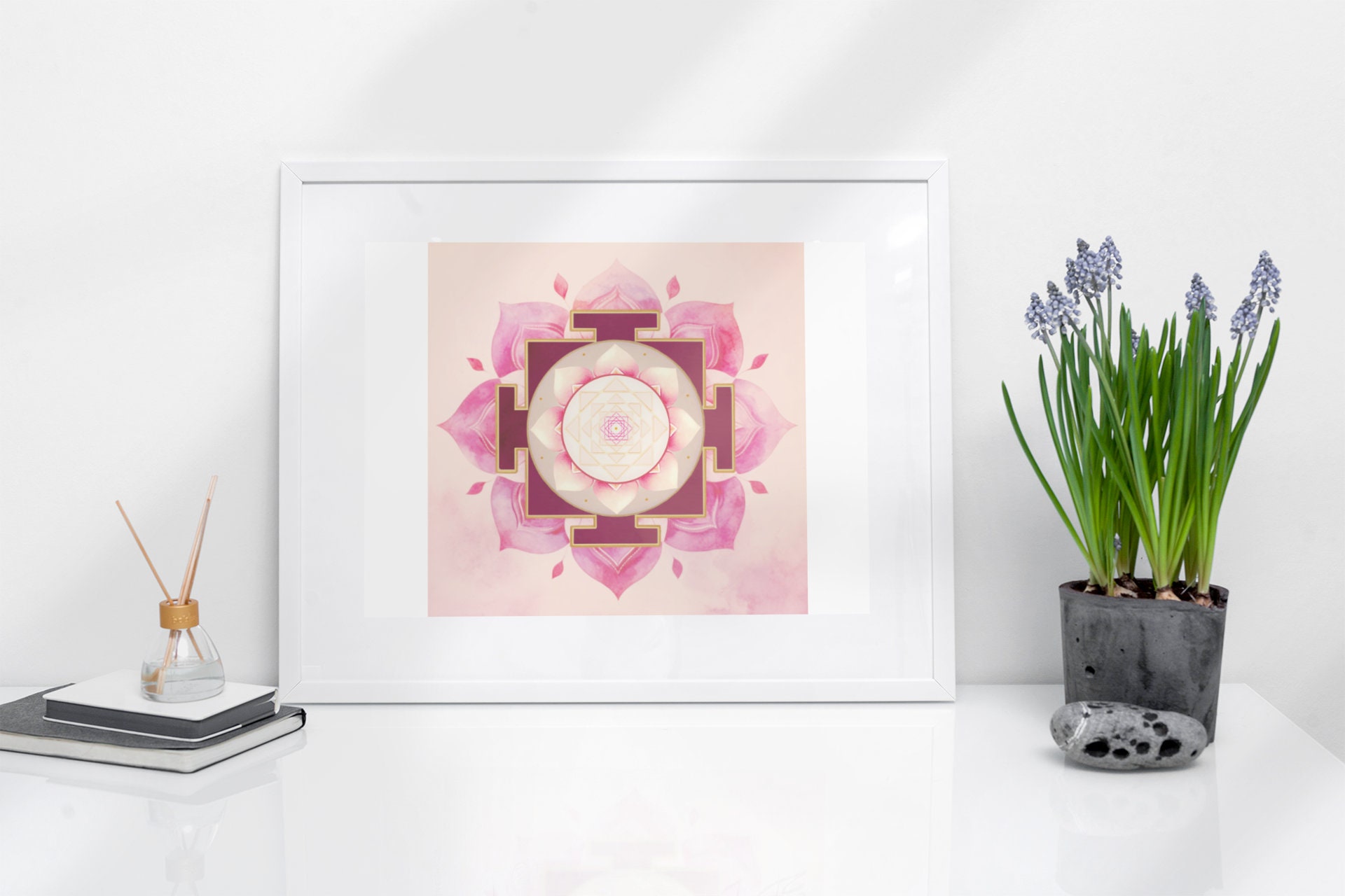 VENUS ~ Shukra LOVE Yantra gerahmte Kunst: Heilige Geometrie, Yantra ...