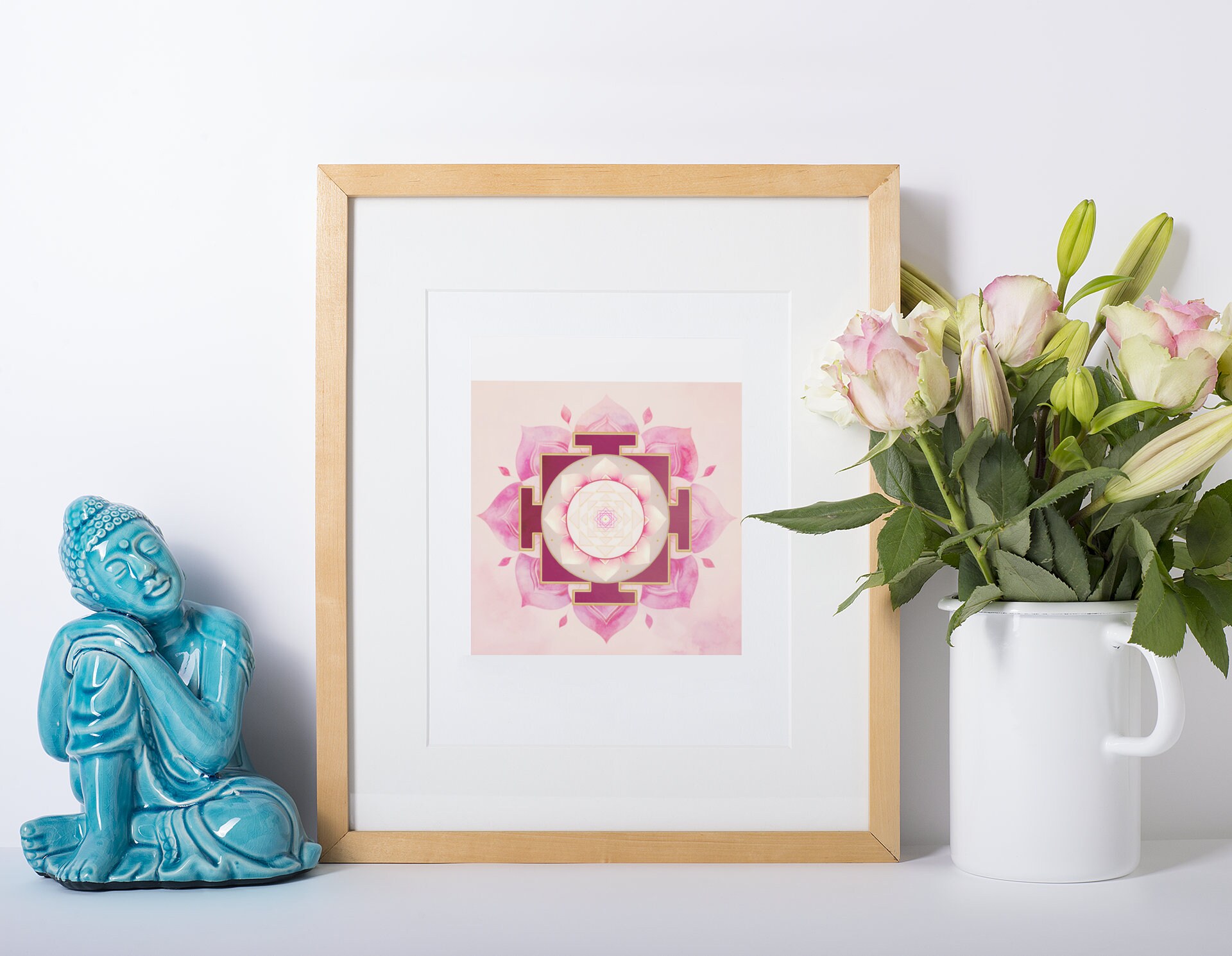 VENUS ~ Shukra LOVE Yantra gerahmte Kunst: Heilige Geometrie, Yantra ...