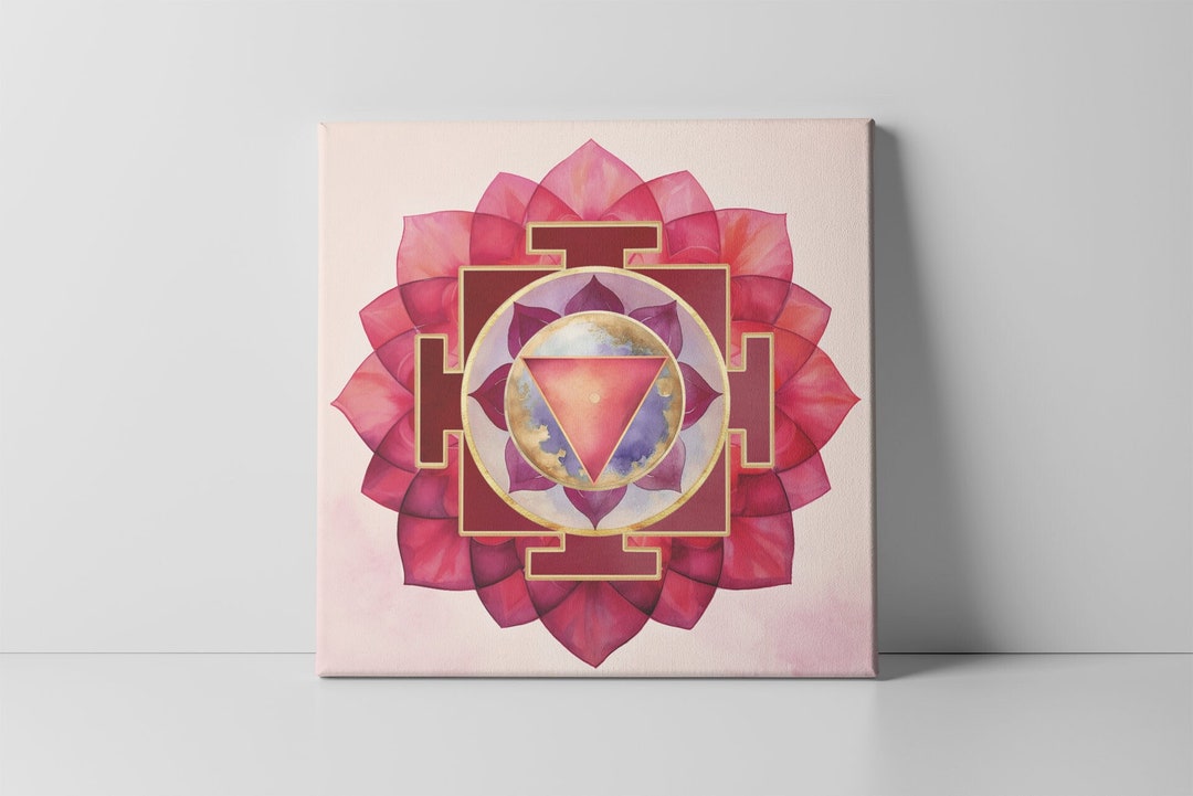 TARA Yantra on Canvas: Sacred Geometry Art, Mandala, Goddess Tara ...