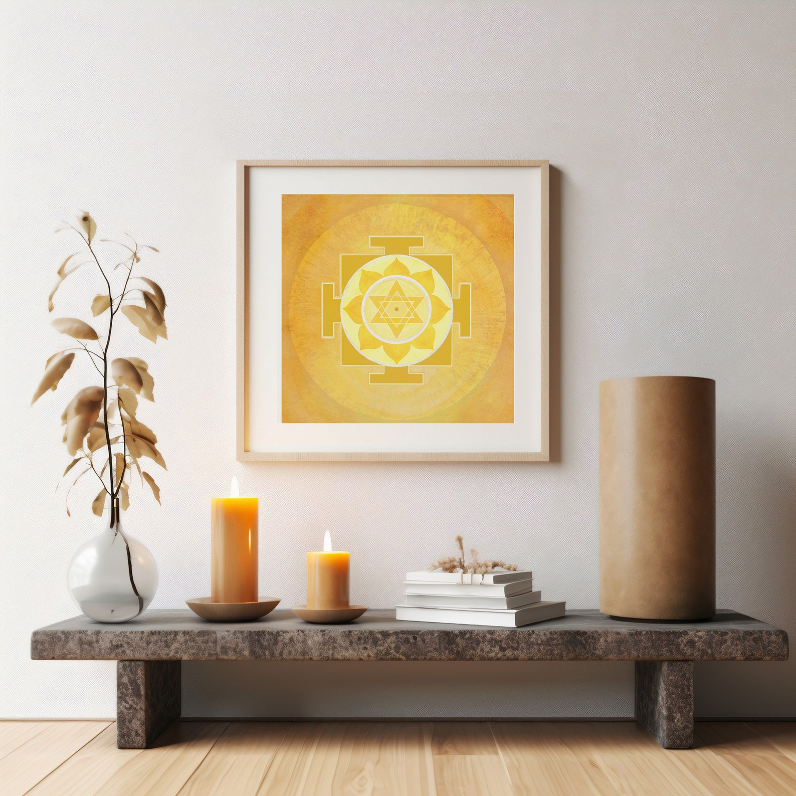 Jupiter Yantra Framed Art: Sacred Geometry, Yoga Art, Spiritual Gift ...