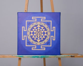 Sri Yantra Painting | Etsy