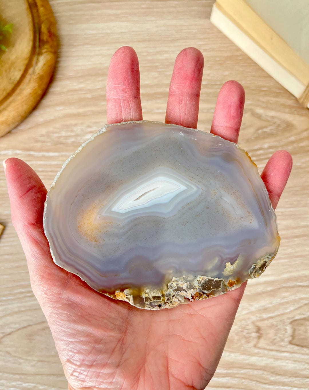 Large Geode Slice, Natural Geode Slice for Mineral Specimen Rock ...