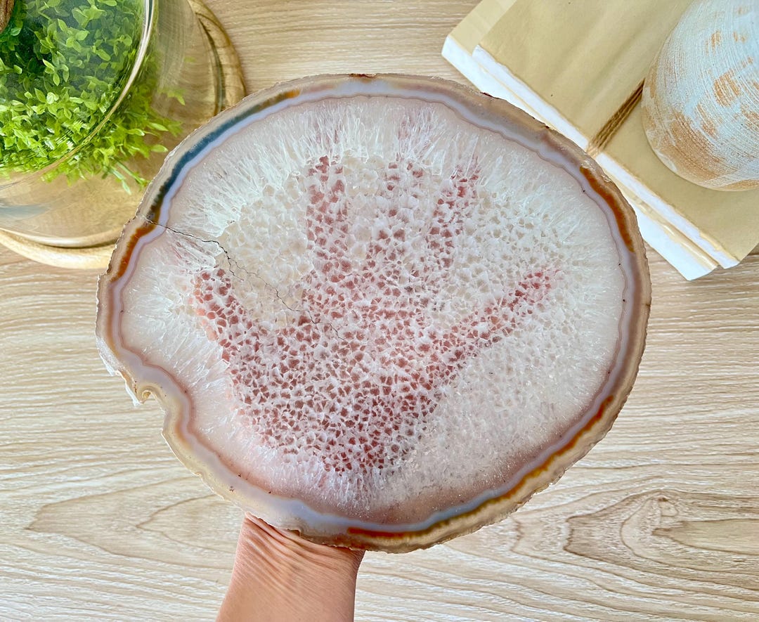 EXTRA LARGE Natural Agate Slice, Giant Geode Slice Platter, Agate Slab ...
