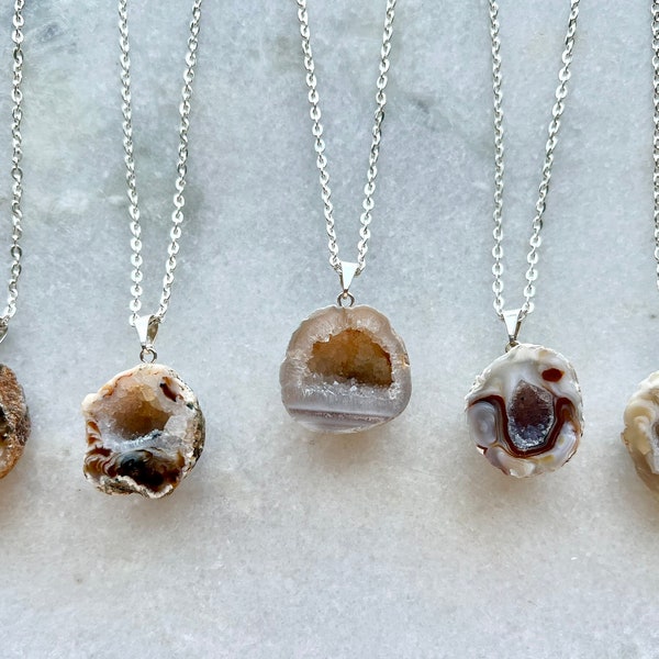 Geode Necklace - Etsy