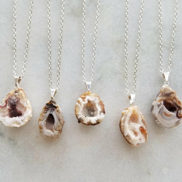 Geode Necklace - Etsy