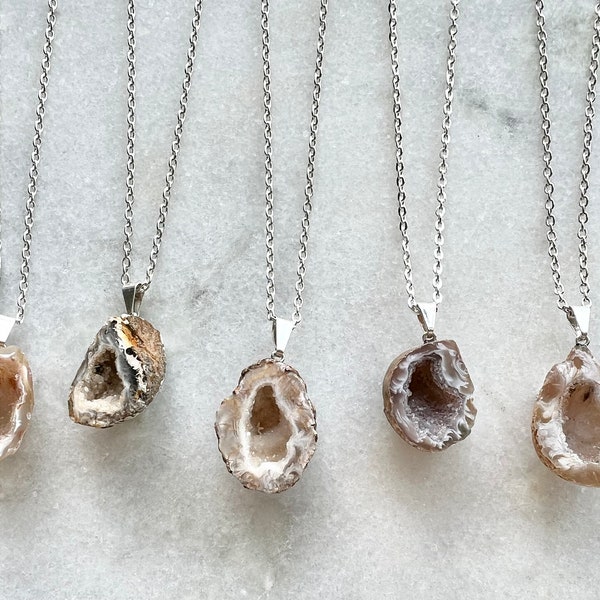Geode Necklace - Etsy