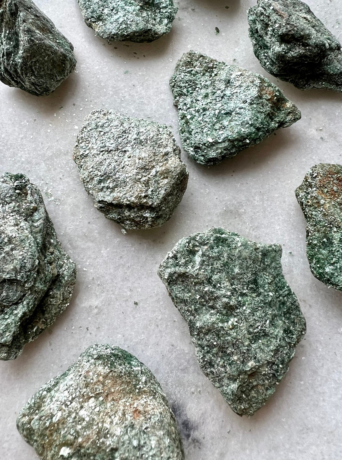 Fuschite Mineral Specimen: Green Flaky Crystals for Rock Collection - Etsy