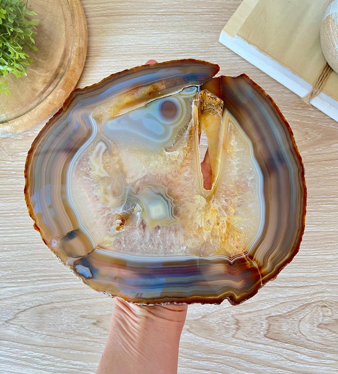 EXTRA LARGE Natural Geode Slice, Giant Agate Slice to Frame, Agate Slab ...
