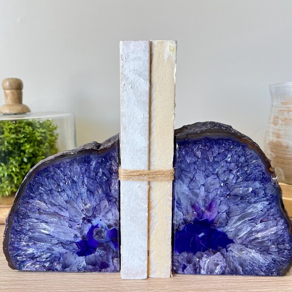 Geode Bookends - Etsy