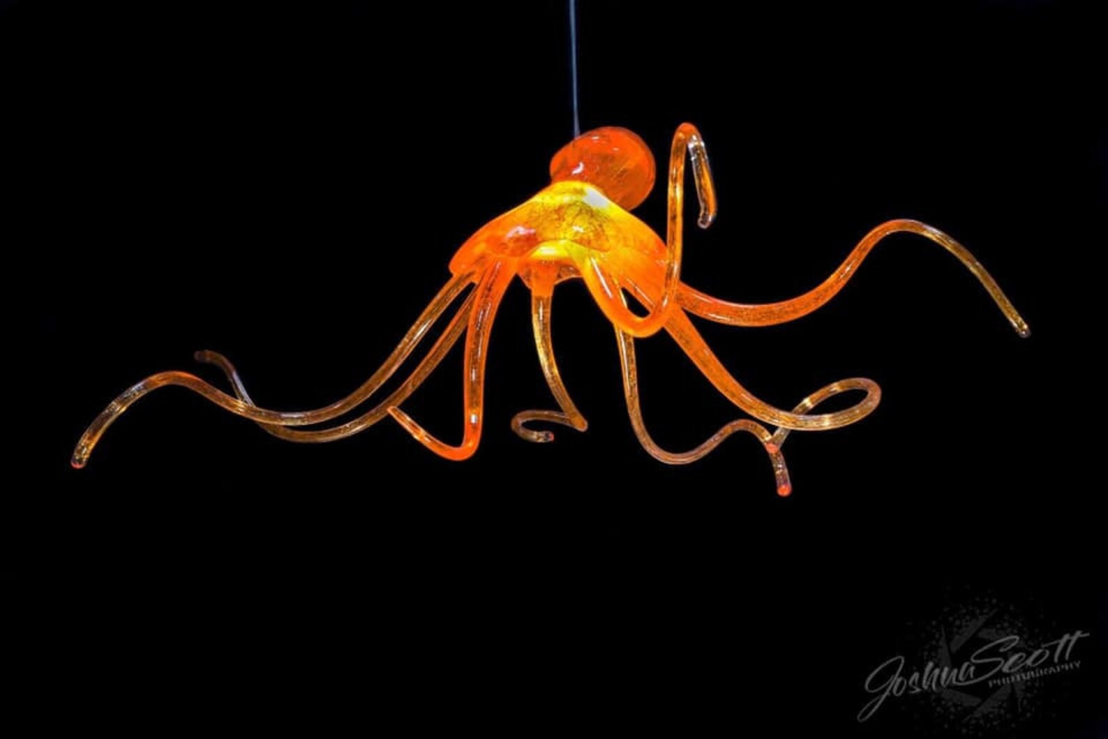 Glass Octopus Light Pendant - Etsy