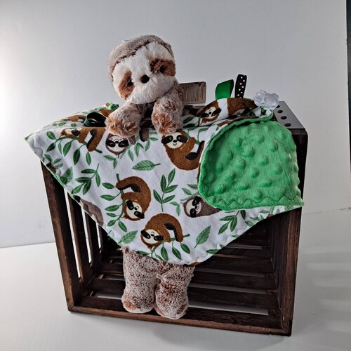 Sloth Stuffed Animal Birth Announcement Baby Gift | Etsy