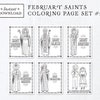 Catholic Coloring Pages July Saints Set 1 Bundle of 11 Catholic Saints ...